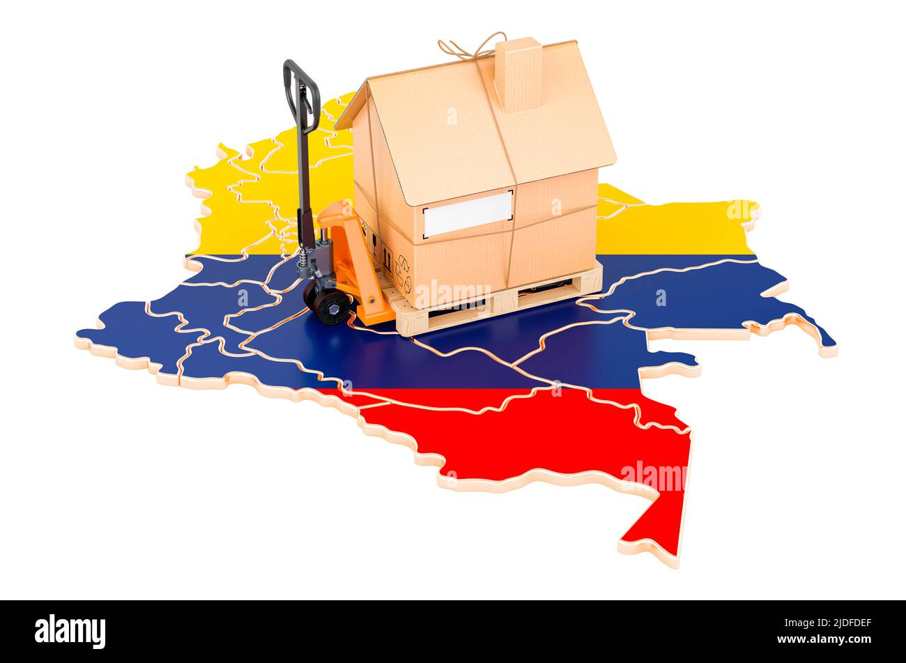 Bandera de colombia en el mapa de colombia Banque de photographies et d ...