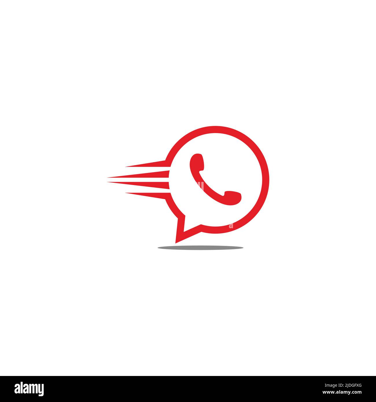 Téléphone rouge Banque d'images vectorielles - Alamy