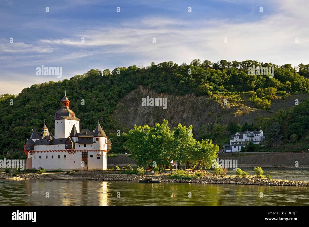 Château de Pfalzgrafenstein, château insulaire du Rhin, site du ...