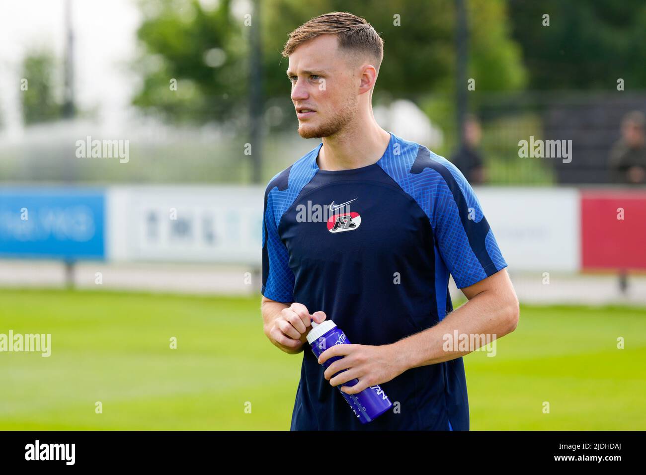 WIJDEWORMER, PAYS-BAS - JUIN 21 : Sam Beukema d'AZ pendant la première ...