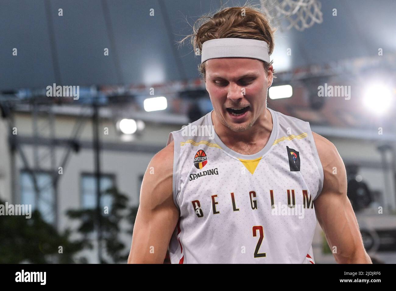Thibaut Vervoort de Belgique photographié lors d'un match de basketball ...