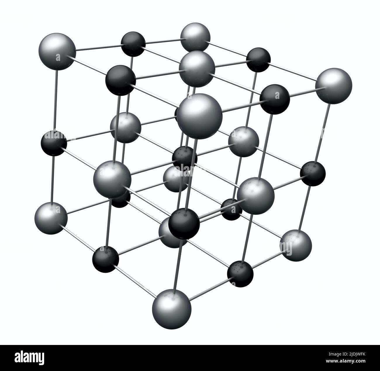 Sodium chloride chemical atom model Banque de photographies et d’images ...