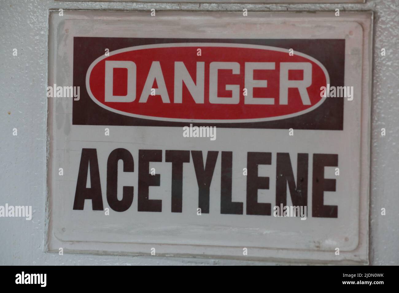 Symbole de danger acétylène, illustration vectorielle, isolé sur fond ...