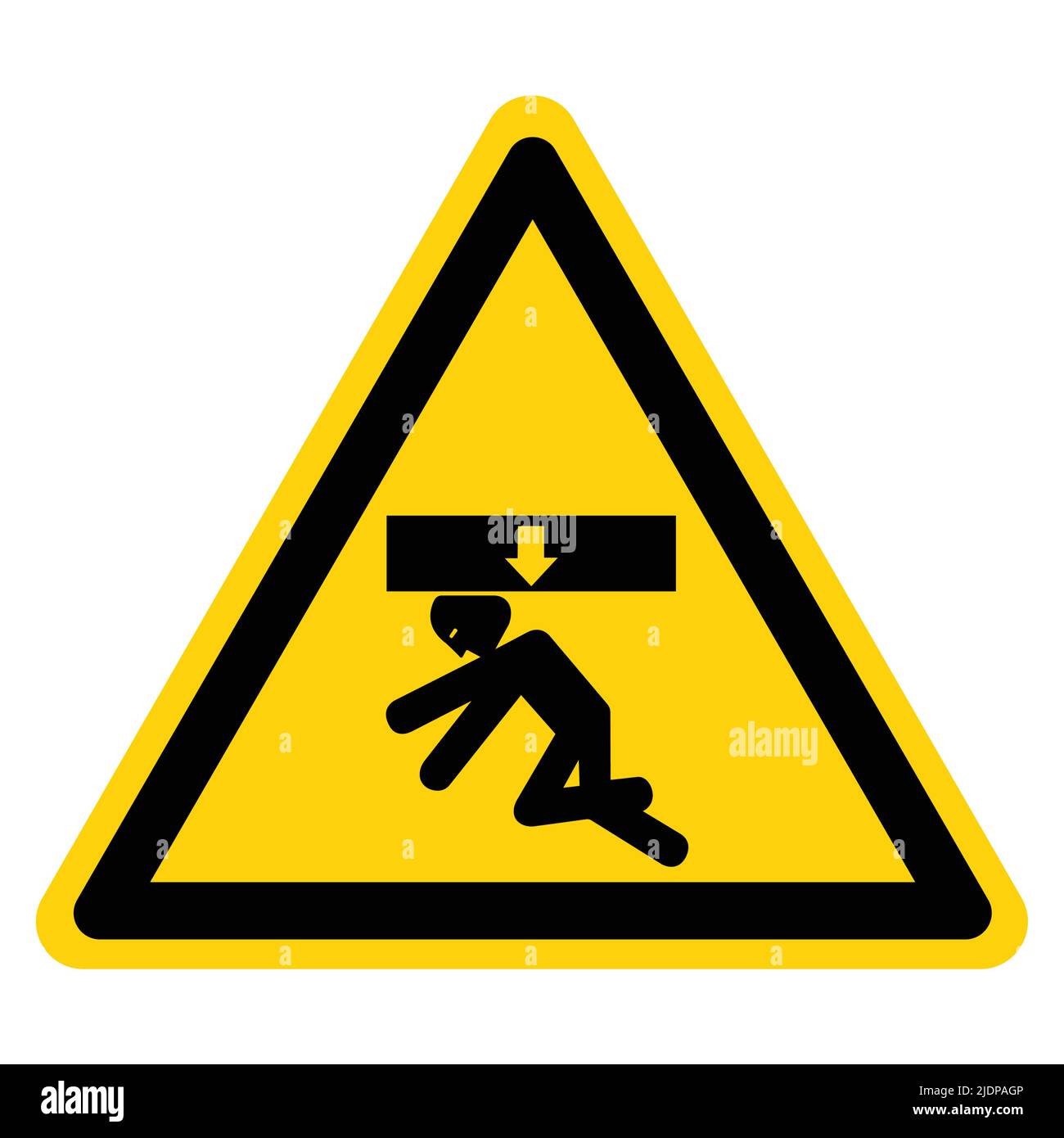 Force de compression du corps depuis le dessus symbole signe isoler sur ...