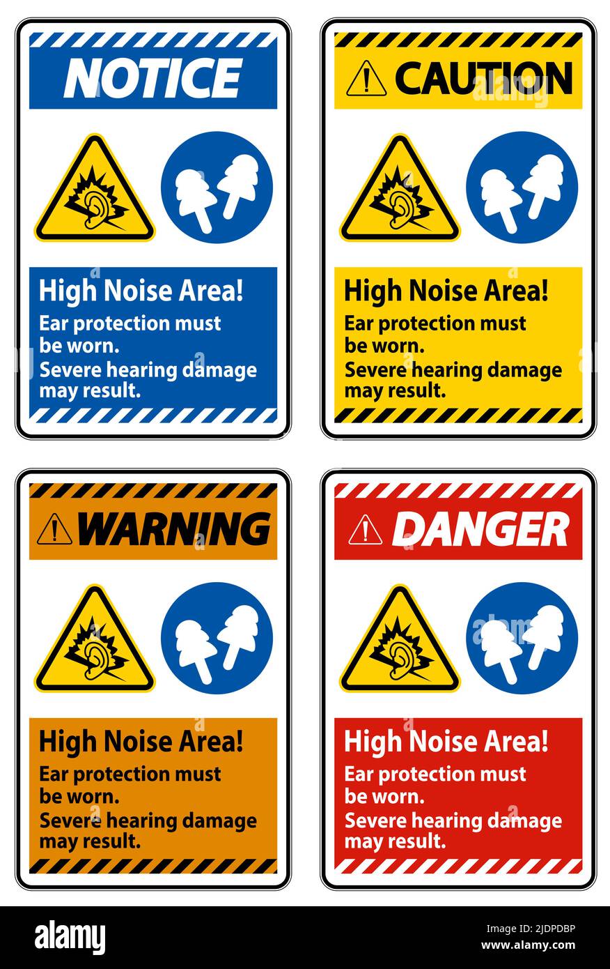 Niveaux auditifs Banque d'images vectorielles - Alamy