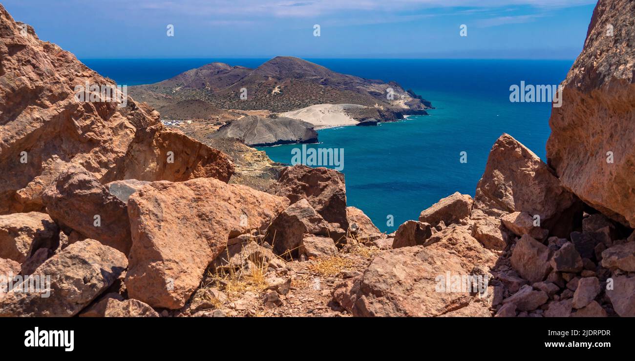 Vue panoramique depuis le dôme volcanique de Vela Blanca, le parc ...