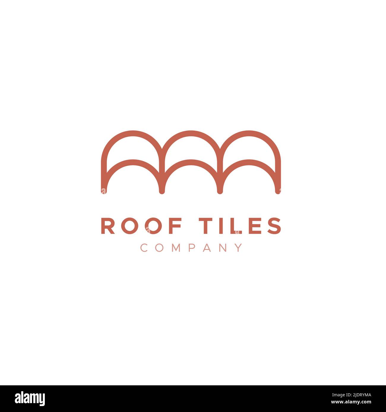 Logo de la société de tuiles de toit. Construction et entretien du toit ...