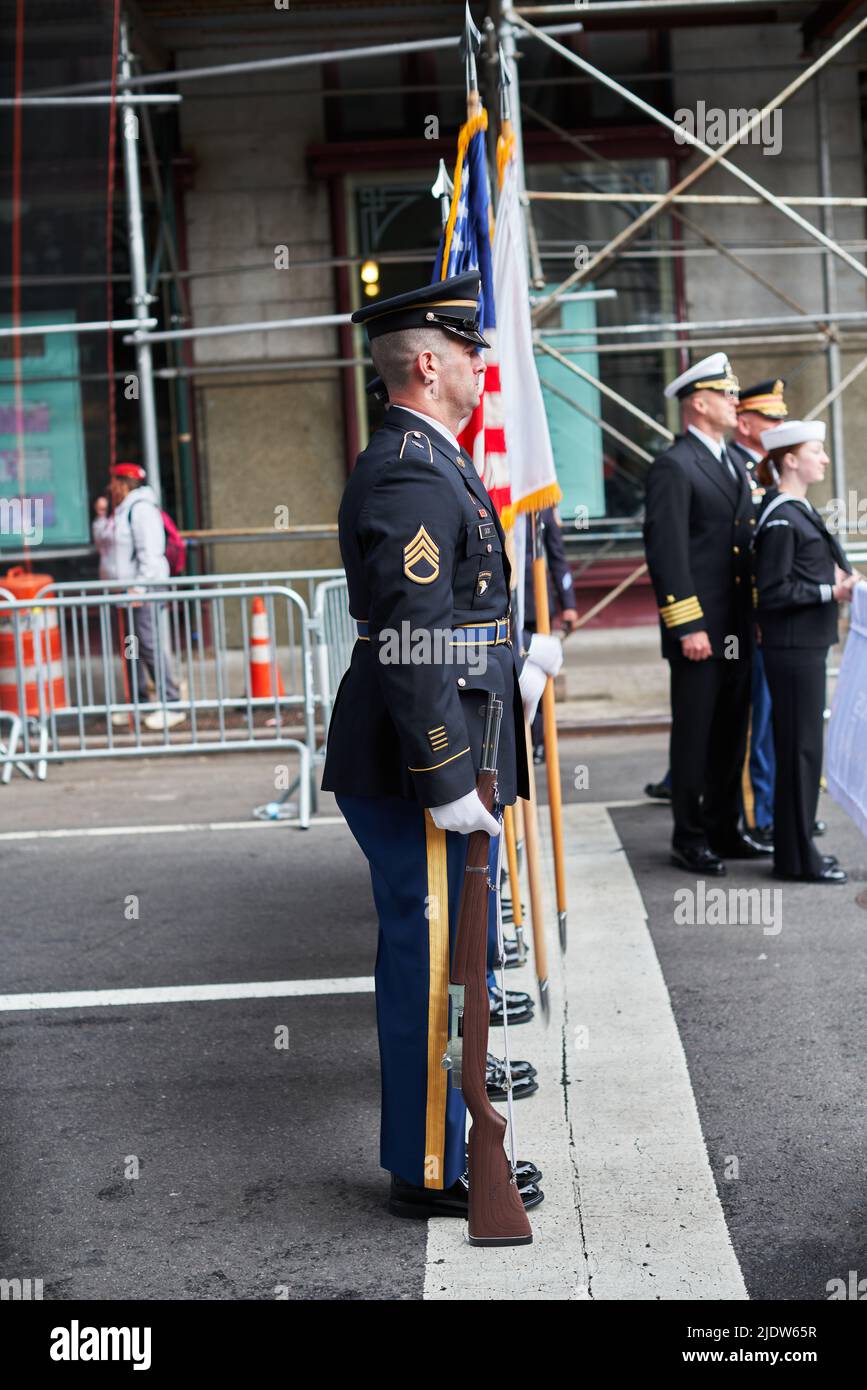 Manhattan, États-Unis - 11. 2021 novembre : l'état-major de l'armée ...