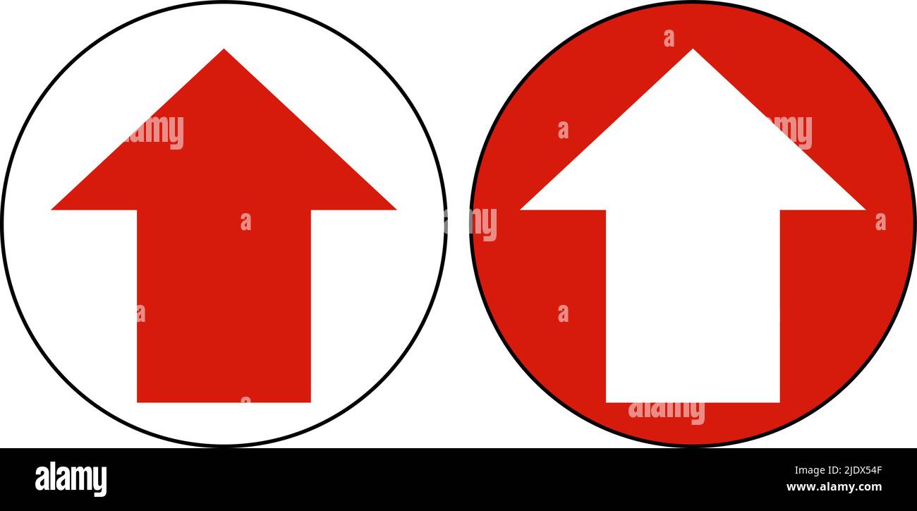 Affiche de sol avec flèche directionnelle sur fond blanc Image ...