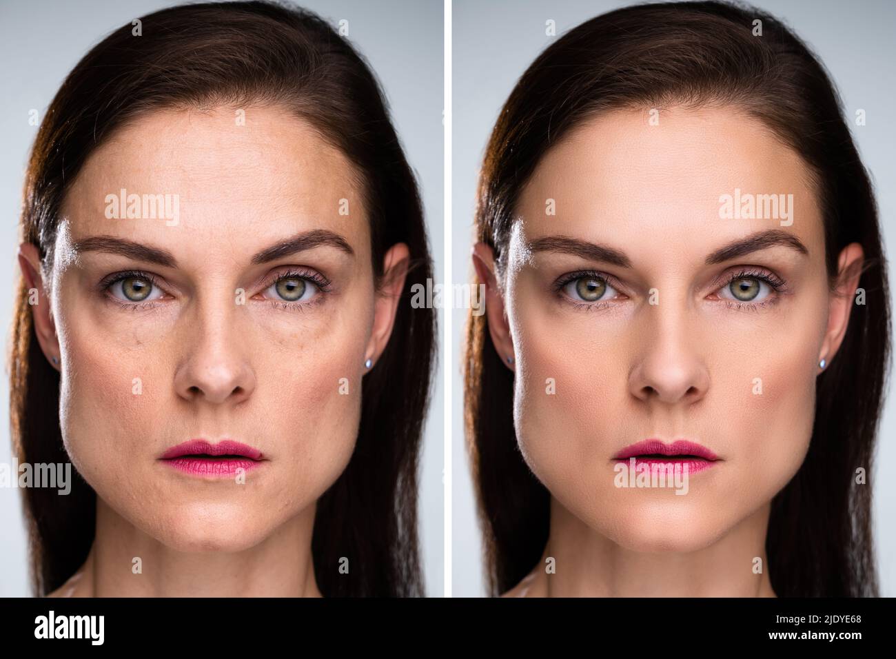 Face visage ride femme Banque de photographies et d’images à haute ...