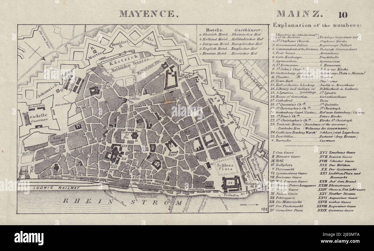 Carte mayence Banque de photographies et d’images à haute résolution ...