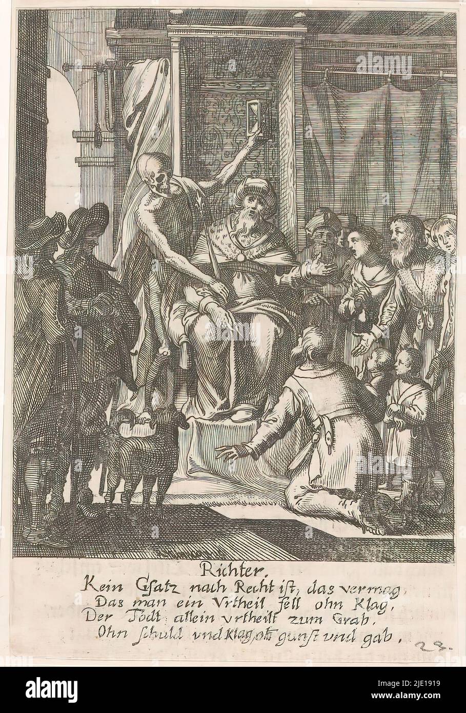 Juge et mort, Richter (titre sur objet), The Dance of Death (titre de la série), Juge assis sur ...