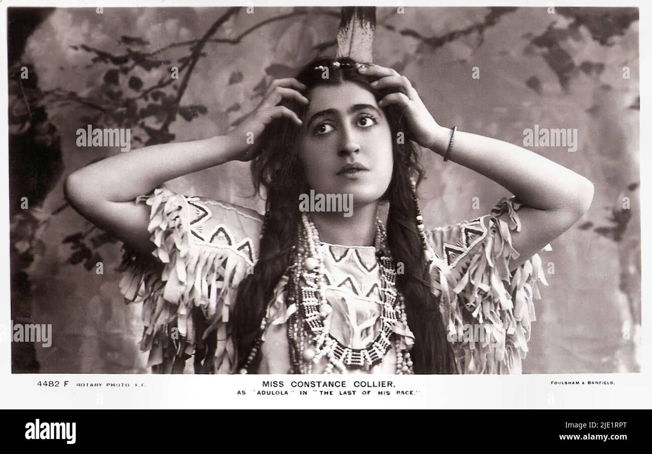 Portrait de Constance collier dans le dernier de sa course (1907 ...