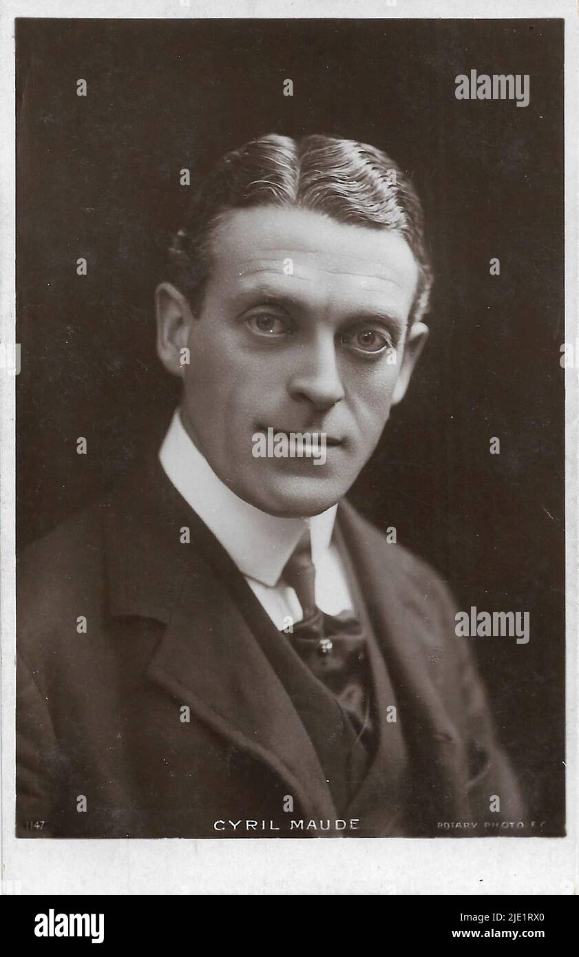 Portrait de Cyril Maude - star de scène britannique de l'époque ...