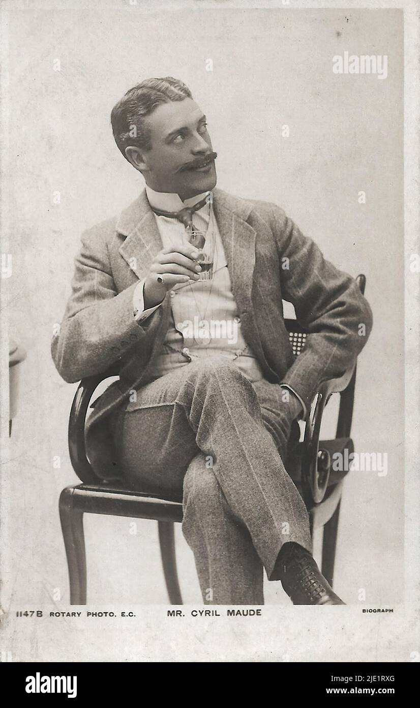 Portrait de Cyril Maude à Joseph enchevêtré - star de scène britannique ...
