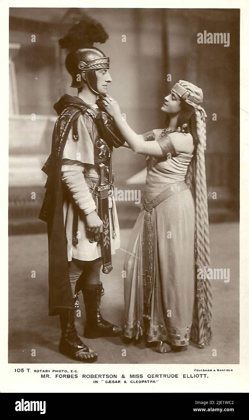 Portrait de Forbes-Robertson et Gertrude Elliott en Caesar et Cleopatra ...