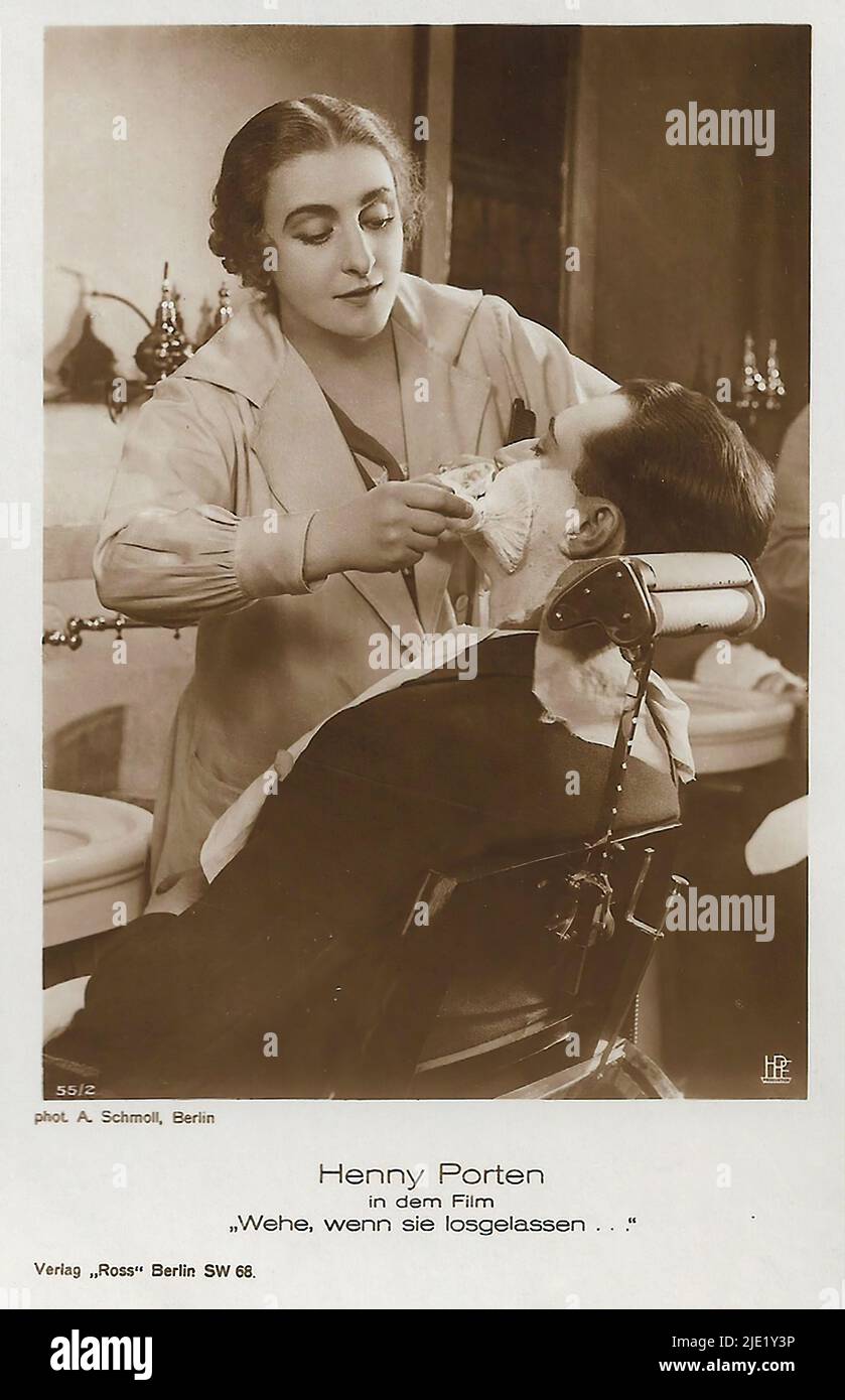 Portrait de Henny Porten et Angelo Ferrari à Wehe, wenn sie losgelassen...! (1926) - le cinéma ...