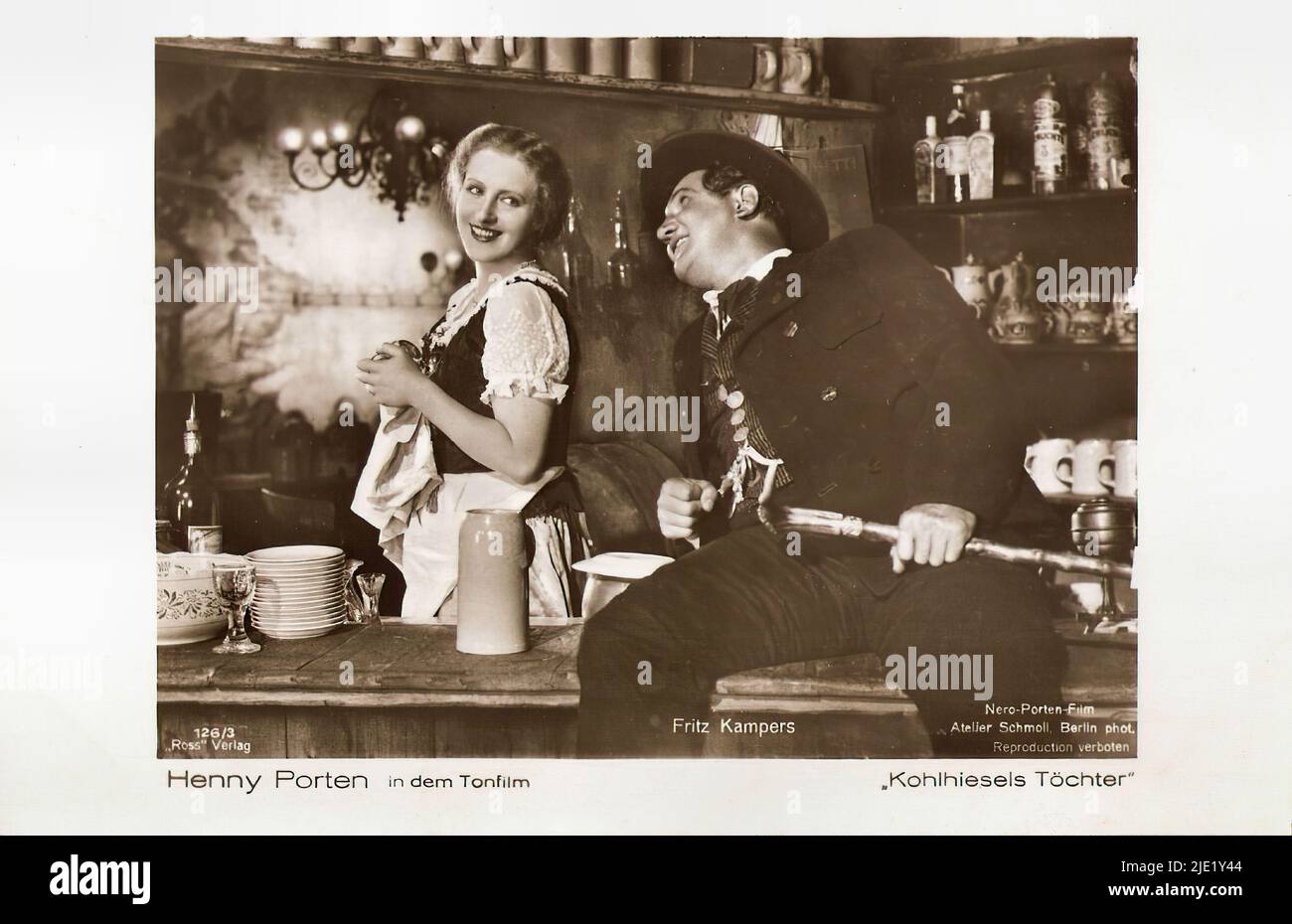 Portrait de Henny Porten et Fritz Kampers à Kohlhiesels Töchter (1930) - cinéma allemand de l ...