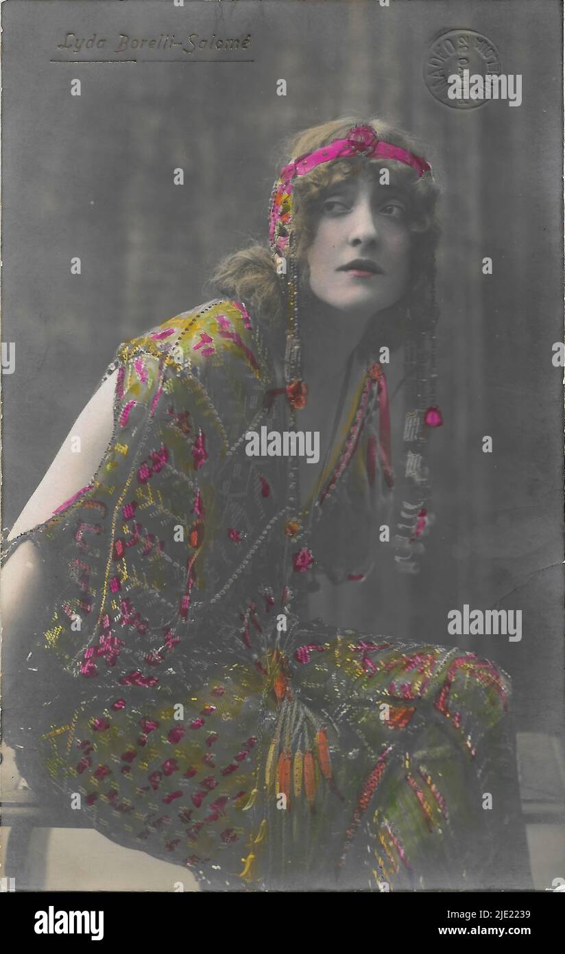 Portrait de Lyda Borelli à Salome - actrice italienne de l'ère du ...