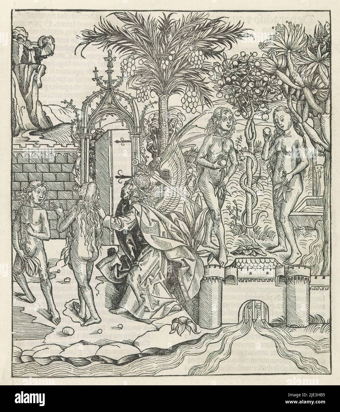 Adam and eve driven from paradise Banque de photographies et d’images à ...