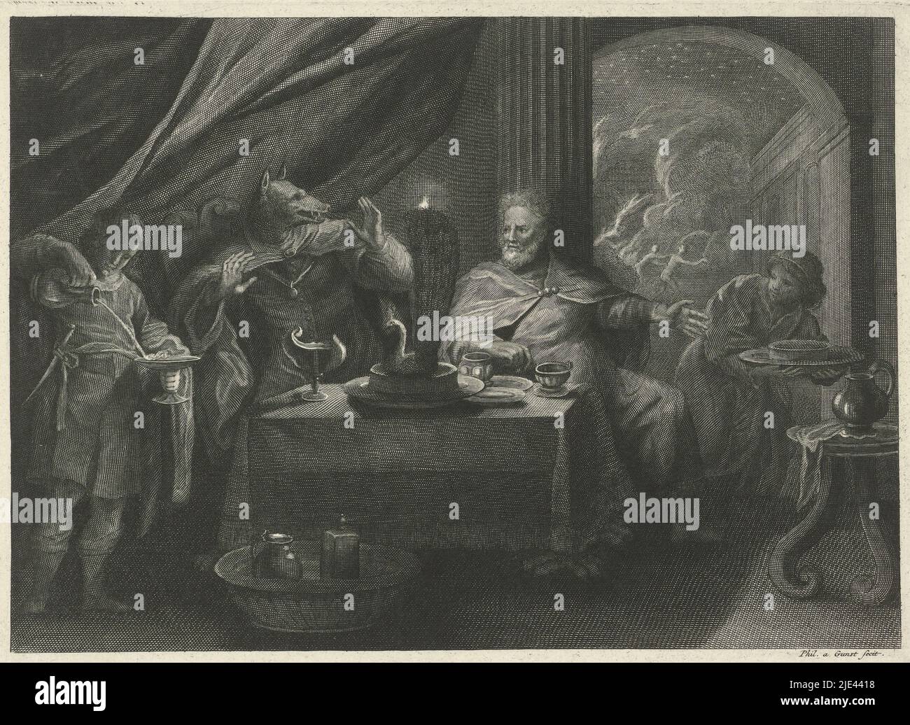 Jupiter devient le roi lycaon Banque de photographies et d’images à ...