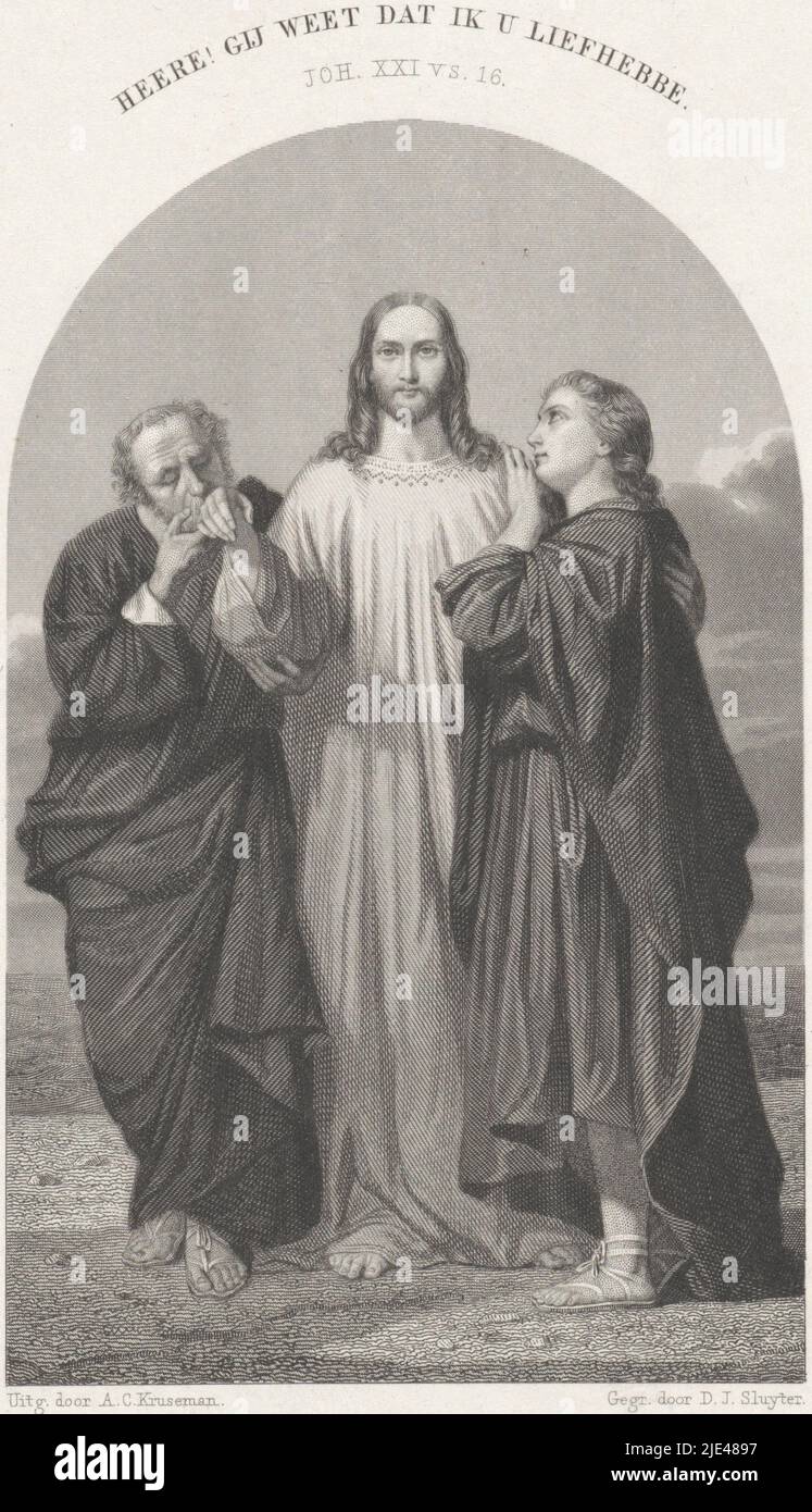 Pierre embrasse la main du christ Banque de photographies et d’images à ...