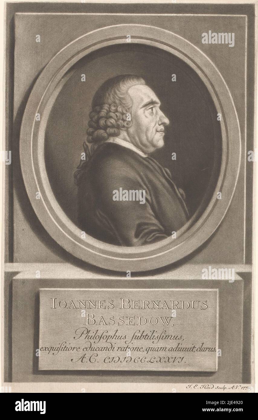 Portrait de johann bernhard basedow Banque de photographies et d’images ...