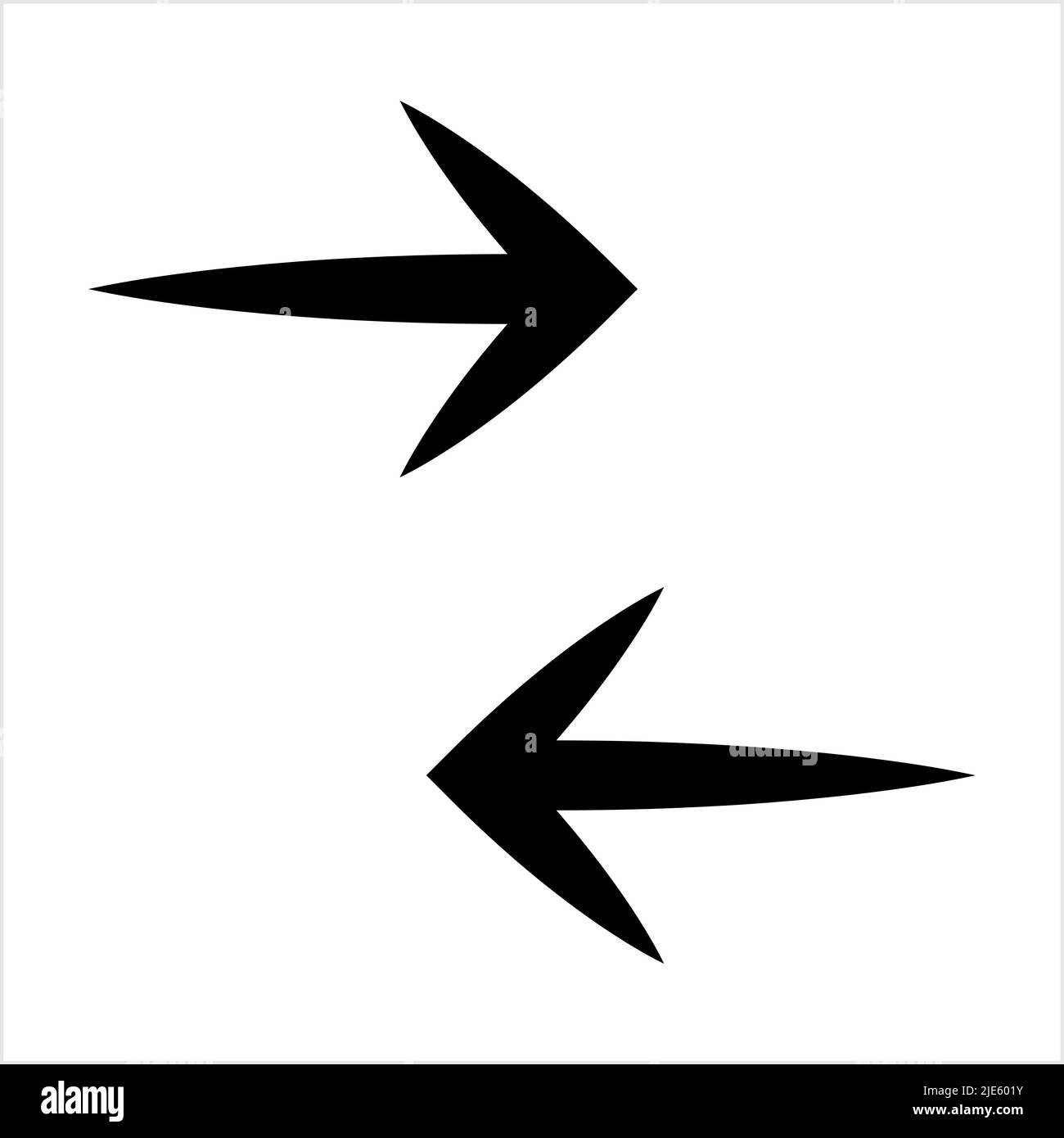 Icône de flèche, icône de flèche de direction Illustration d ...