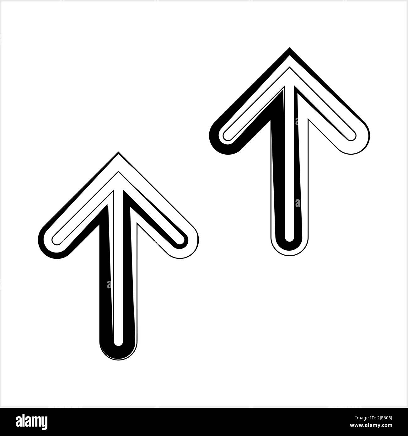 Icône de flèche, icône de flèche de direction Illustration d ...