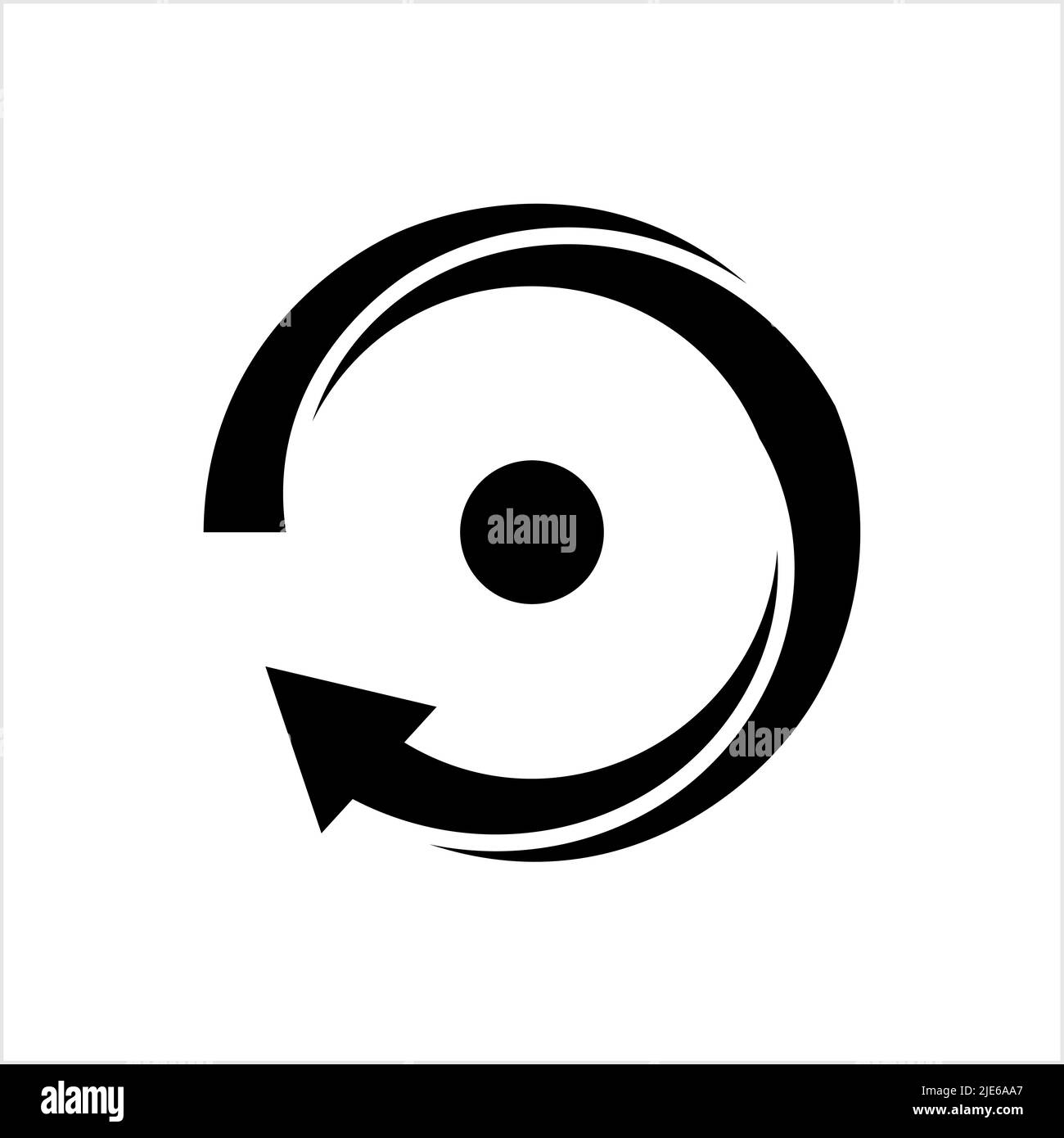 Icône de rotation, icône de rotation, icône de rotation circulaire ...