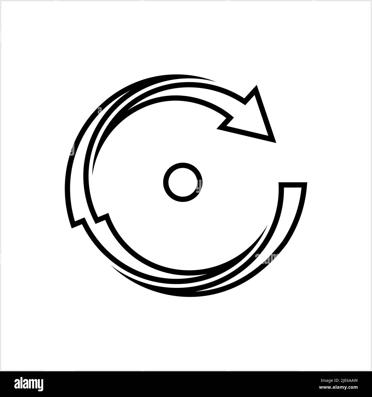 Icône de rotation, icône de rotation, icône de rotation circulaire ...