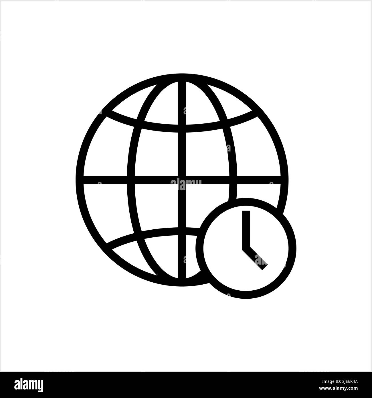 World time zone map Banque d'images noir et blanc - Alamy