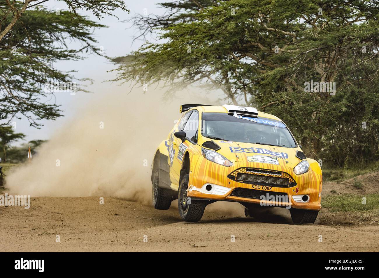 25 PATEL Karan (ken), KHAN Tauseef (ken), Ford Fiesta Mk II, action ...