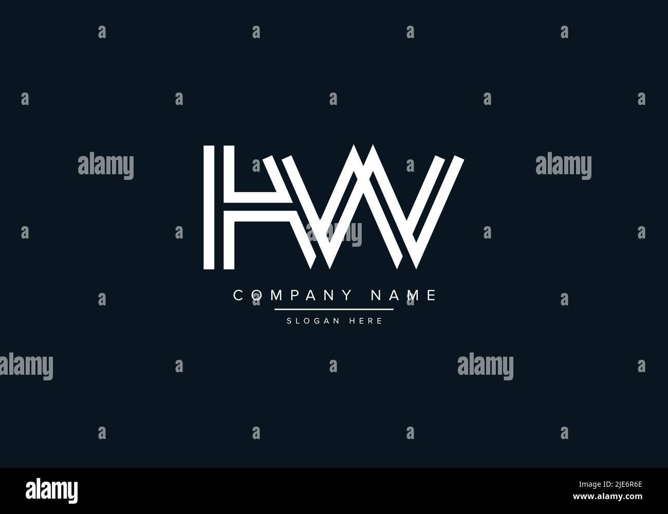 Logo de lettre hw Banque d'images vectorielles - Page 3 - Alamy