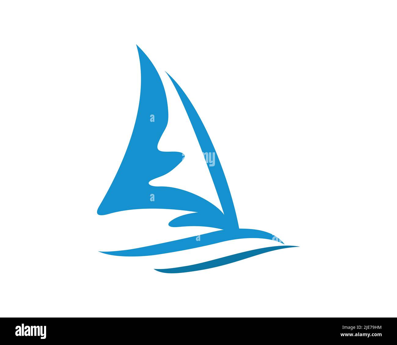Symbole de voilier Banque d'images vectorielles - Alamy