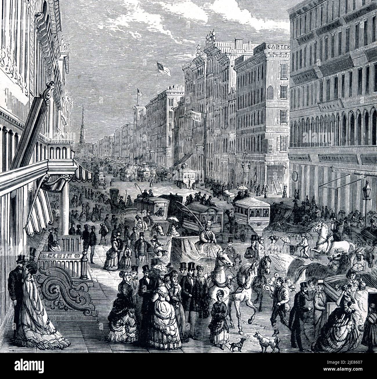 Broadway new york 19th century Banque de photographies et d’images à ...