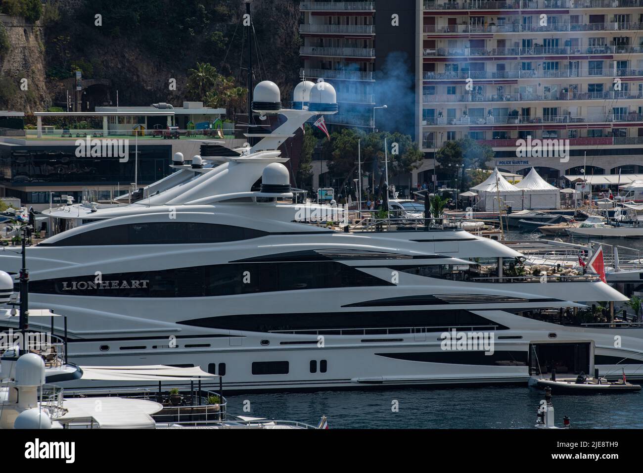 Le Superyacht De Sir Philip Green Lionheart Amarré à Monaco Avec Des