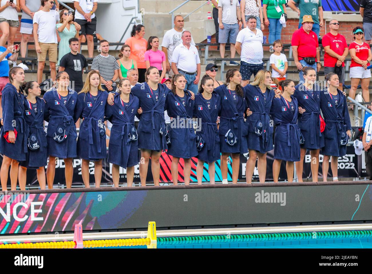 BUDAPEST, HONGRIE - JUIN 26 : Anne Collas de France, Audrey Daule de ...
