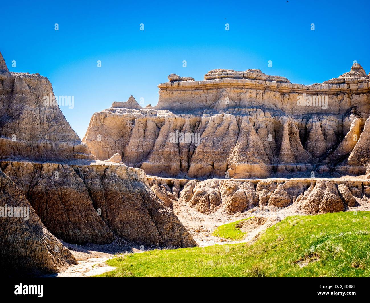 La région de Windows Trail du parc national des Badlands dans le Dakota ...