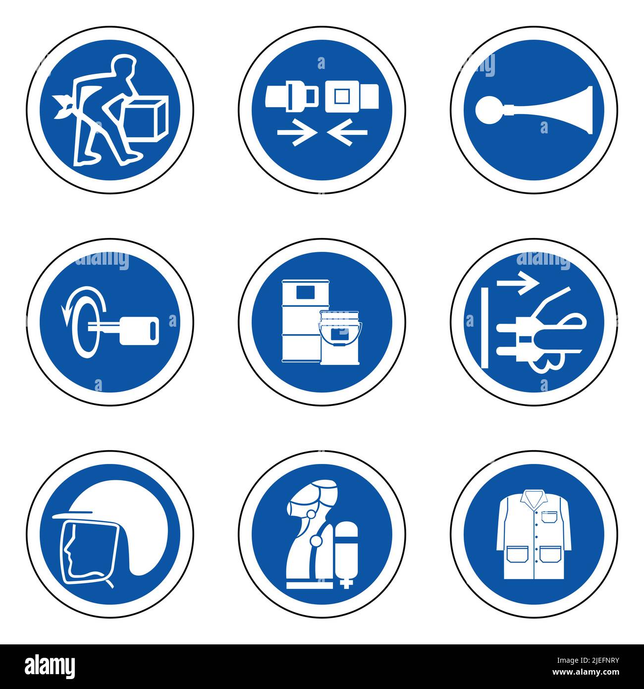 Symbole d'équipement de protection individuelle (EPI) requis, icône de ...