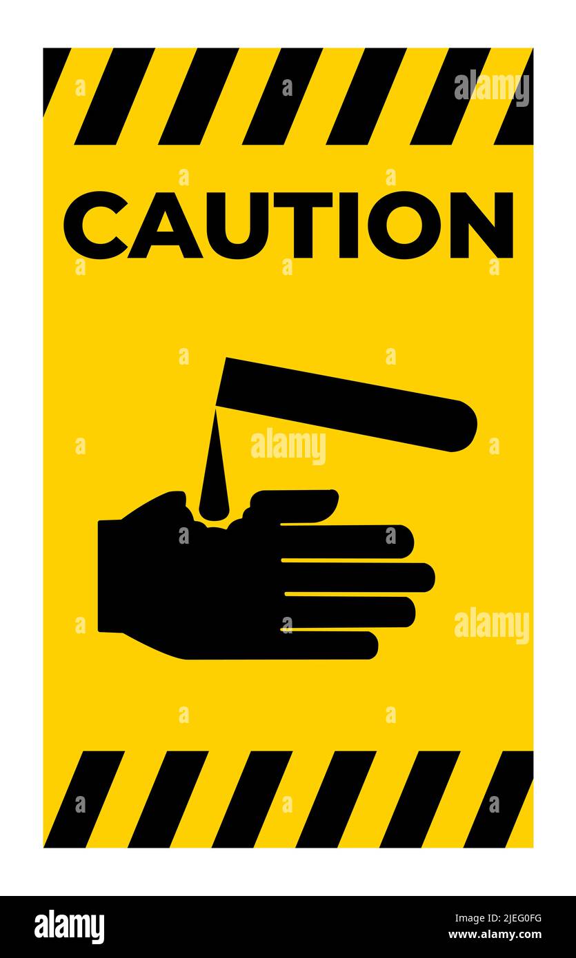 Attention : symbole de symbole de symbole d'isolation sur fond blanc ...