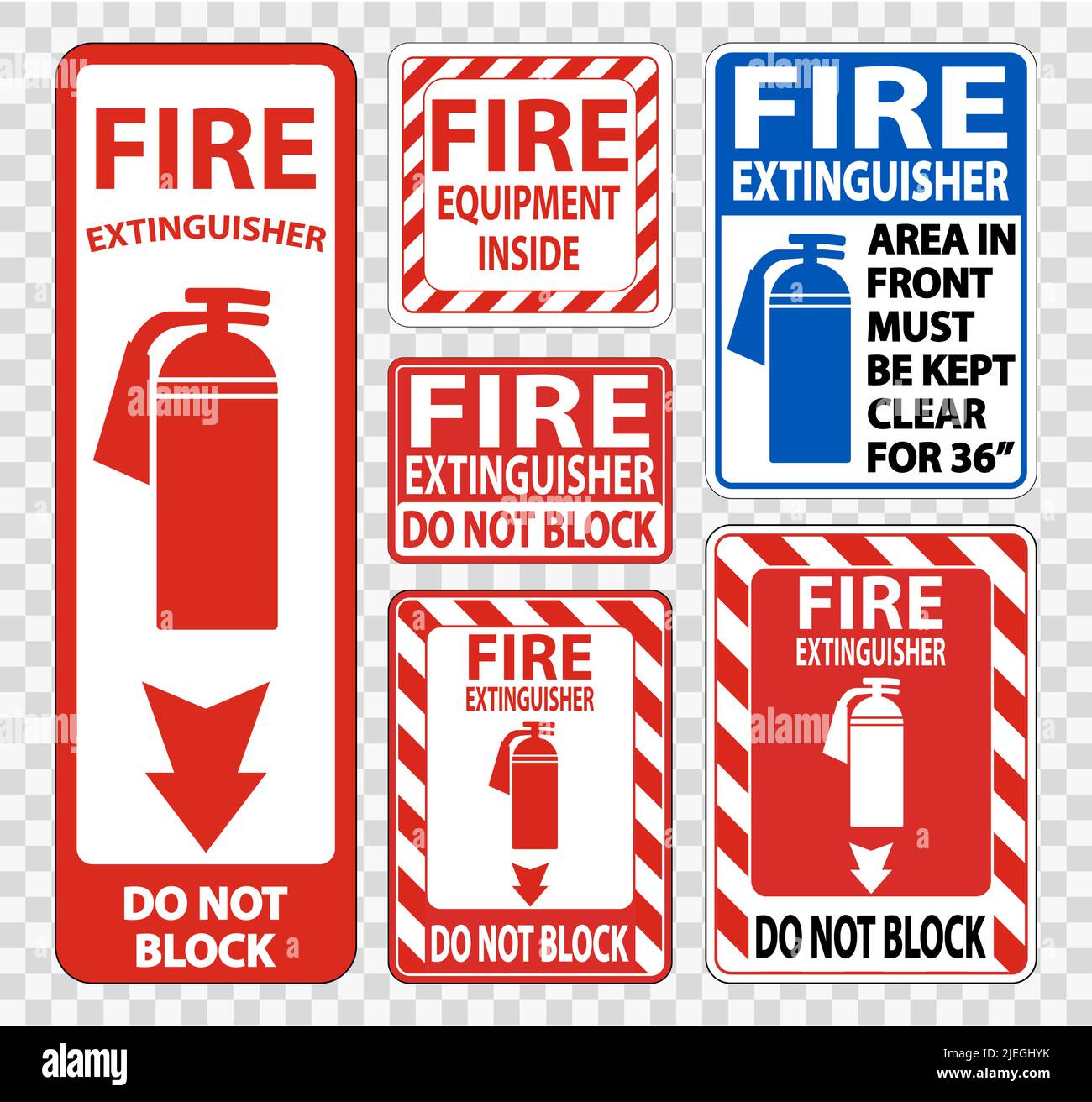 Symbole d'extincteur symbole panneau isoler sur fond transparent ...