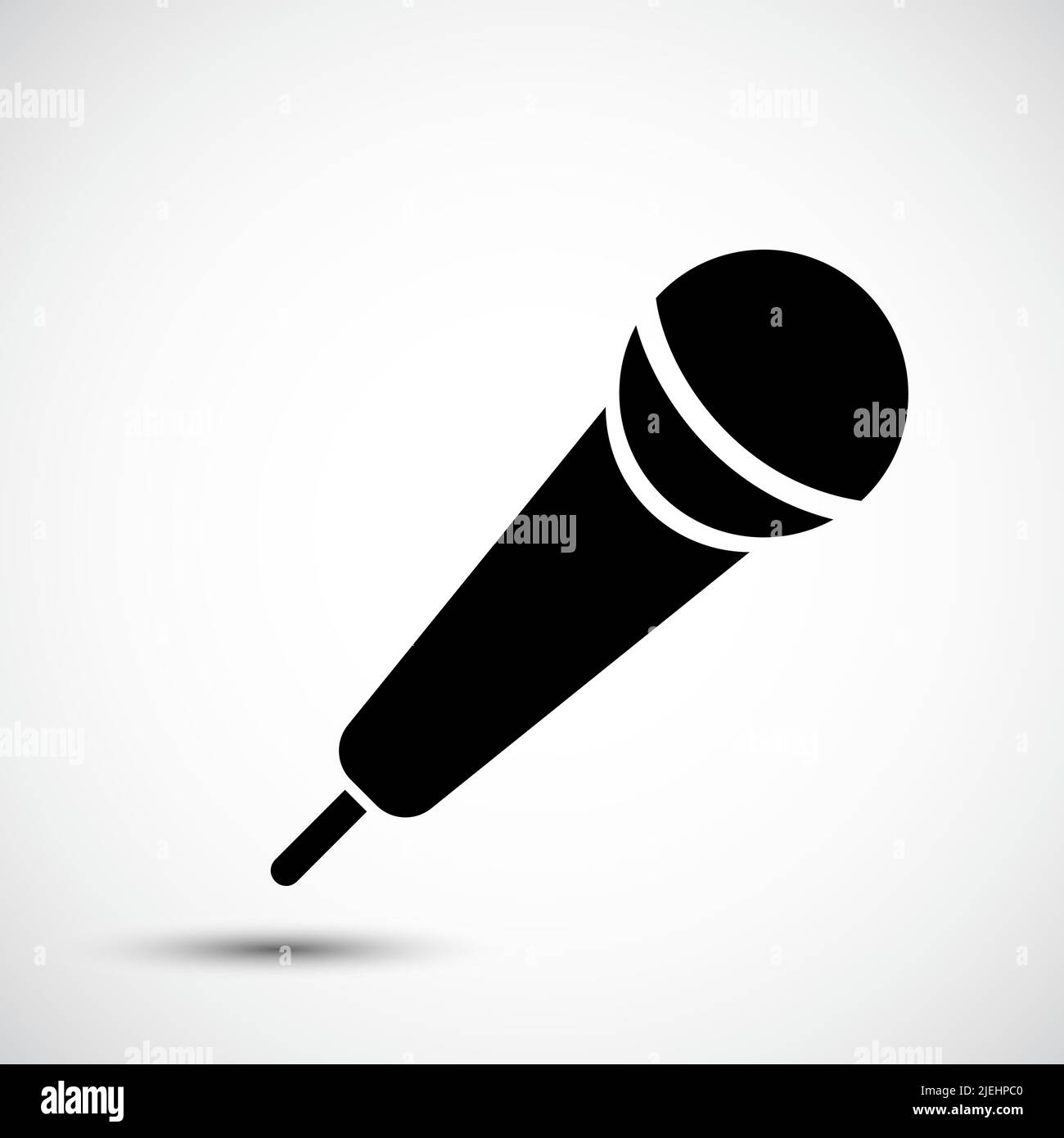 Icône de microphone symbole signe isoler sur fond blanc, illustration vectorielle Image ...