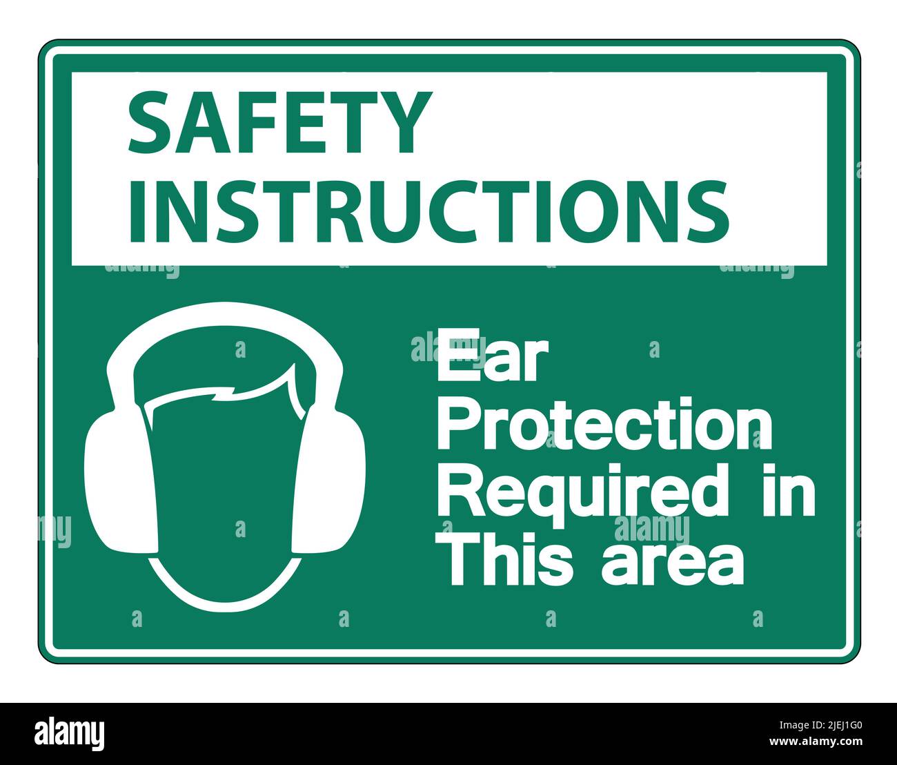 Consignes de sécurité protection des oreilles requise dans cette zone ...