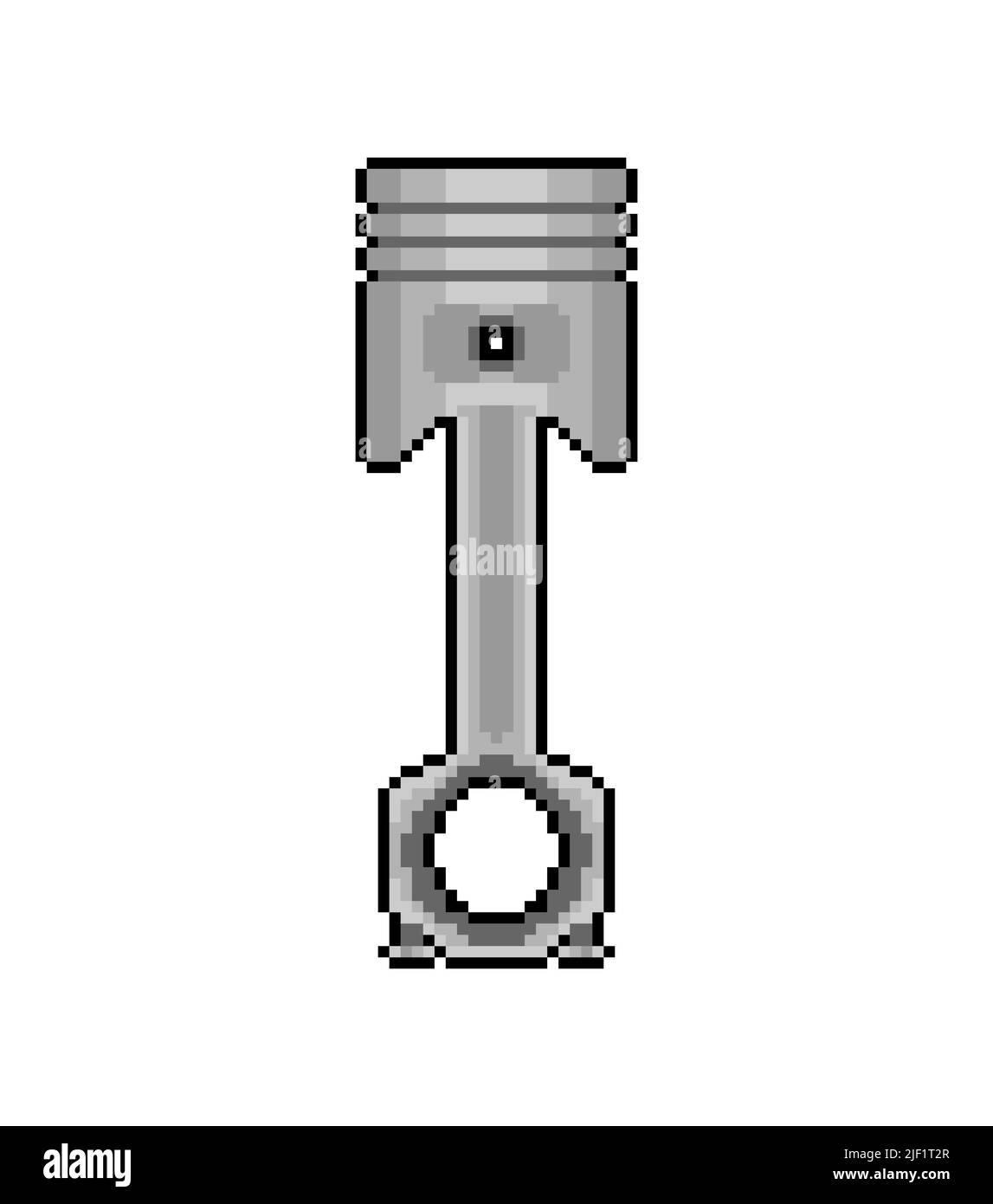 Piston moteur pixel art. pistons moto 8 bit icône pistons. Pixel art ...