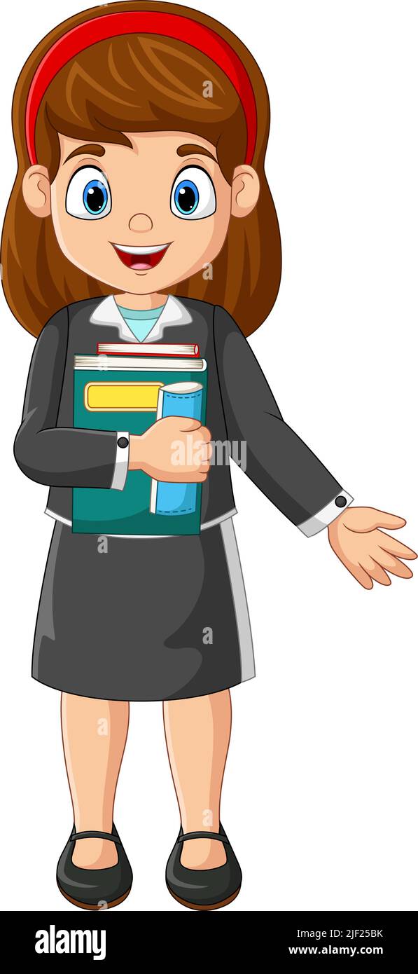 Femme enseignante cartoon Banque d'images vectorielles - Alamy