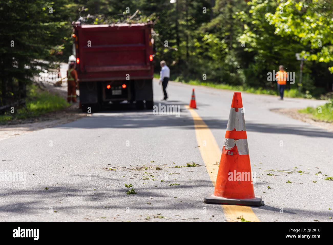 Débris de travaux routiers Banque de photographies et d’images à haute ...