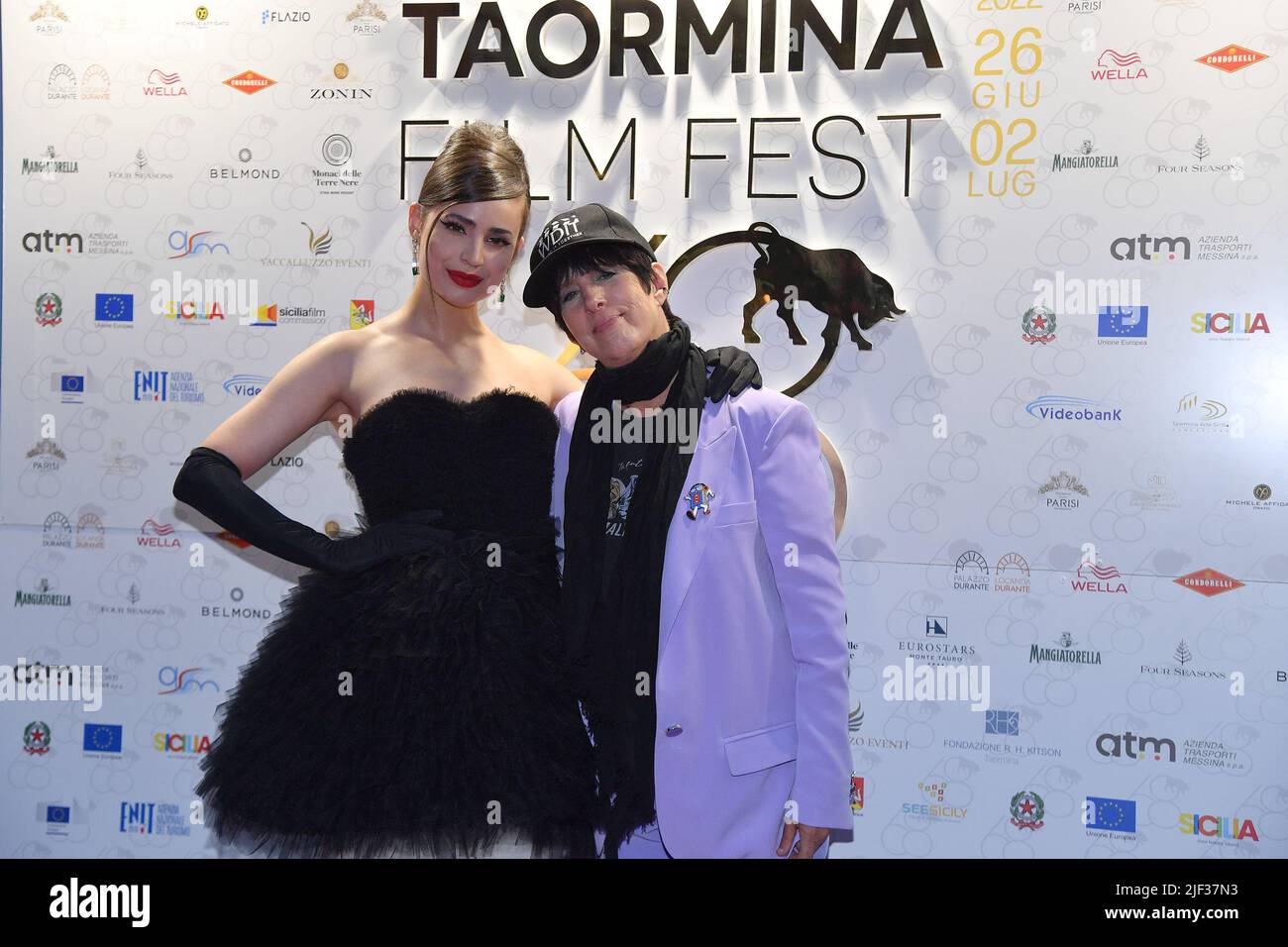 Taormina Messina, Italie, 28 juin 2022, 68th Taormina film Fest. Dans ...