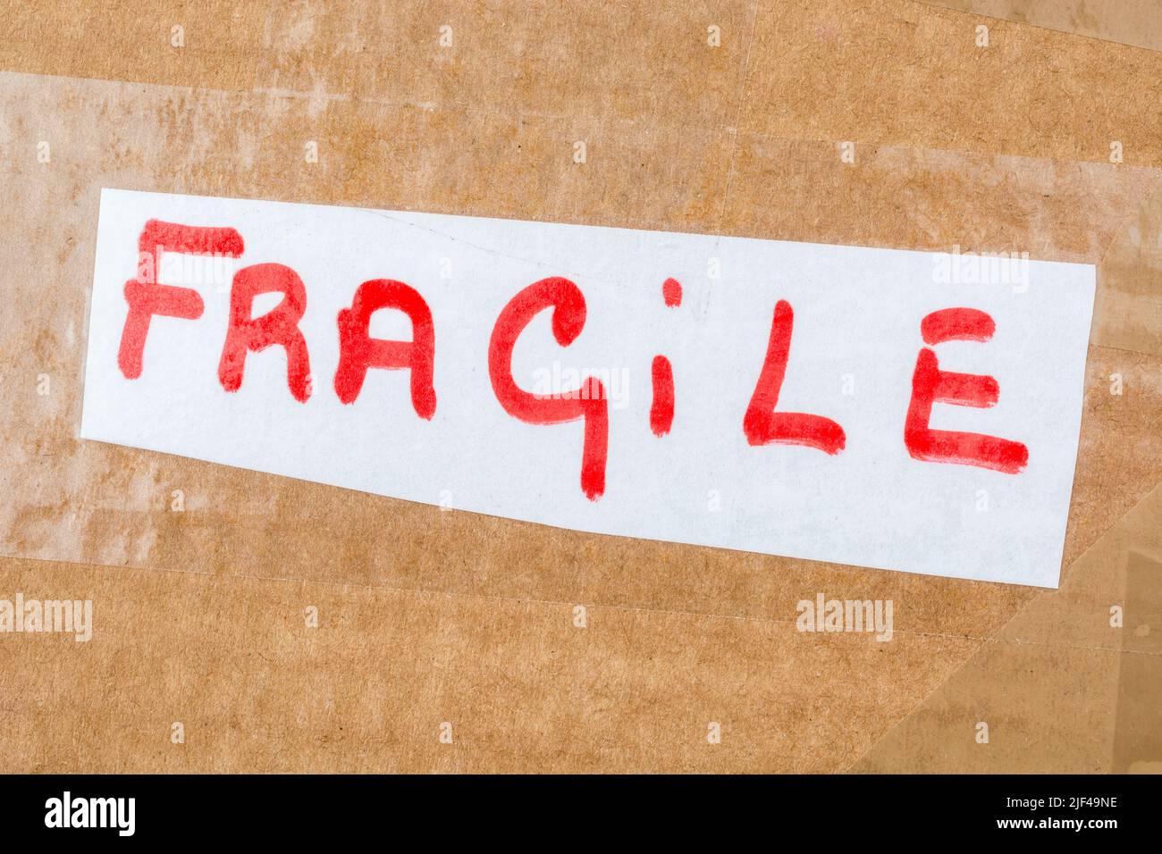 Fragile sticker box Banque de photographies et d’images à haute ...