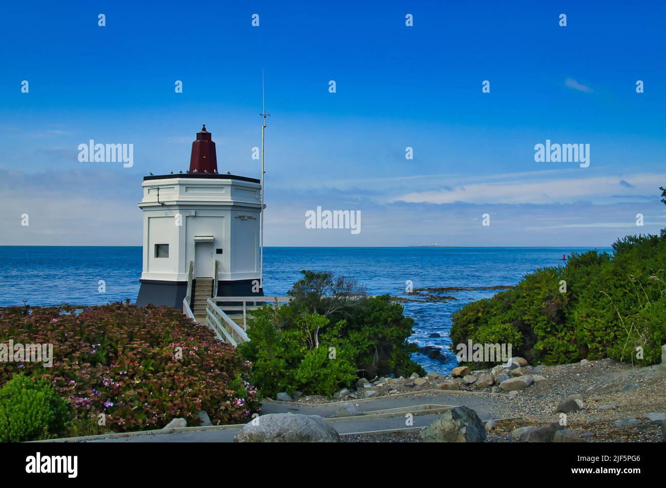 Le phare de Stirling point, réserve panoramique de Bluff Hill ...